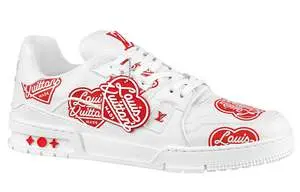 LOUIS VUITTON X Nigo Trainers - White/red