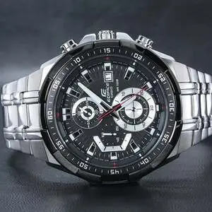 Casio Edifice Stainless Steel Chronograph Watch - Black
