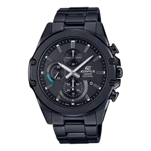 Casio Edifice Stainless Steel Sapphire Crystal Chronograph Watch - Black
