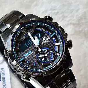 Casio Edifice Sports Solar Powered Stainless Steel Analog/digital Watch