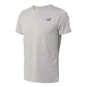 NEW BALANCE Casual Sports Round Neck Short Sleeve Gray - Grey