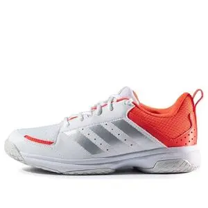 Adidas Ligra 7 Indoor Sports Sneakers - White/orange
