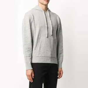 Off-White Hooded Sweater With Sleeve Detail