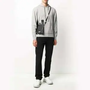 Off-White Hooded Sweater With Sleeve Detail