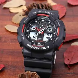 Casio G-shock Analog-digital Watch - Black/red