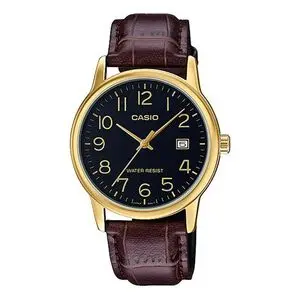 Casio Dress Series Quartz Watch With Leather Strap
