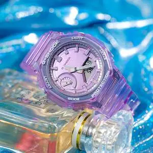 Casio G-shock Analog-digital Watch - Translucent Purple
