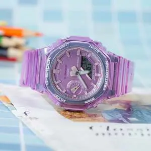 Casio G-shock Analog-digital Watch - Translucent Purple