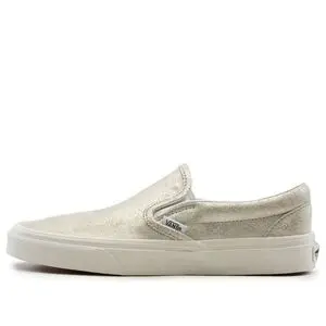 VANS Cracked Leather Slip-on Sneakers