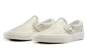 VANS Cracked Leather Slip-on Sneakers
