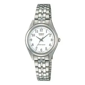 Casio Analog Quartz Watch With Stainless Steel Strap - Silver