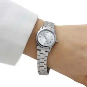 Casio Analog Quartz Watch With Water Resistance - Silver