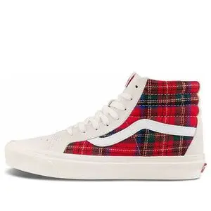 VANS Pendleton X Style 38 High Top Sneakers - Red/white