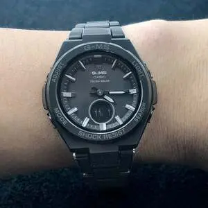 Casio G-ms Solar Powered Watch - Black