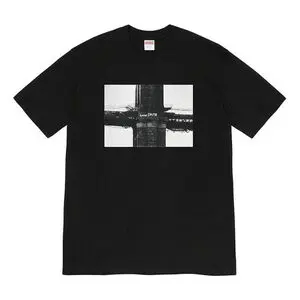 Supreme Fw19 Week 17 Bridge Tee Graffiti Printing Short Sleeve - Black