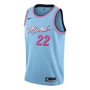 Nike Nba Miami Heat No. 22 Butler Basketball Jersey - Blue
