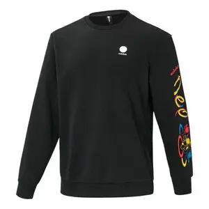 Adidas Neo Logo Printing Solid Color Round Neck Sports Pullover - Default Color