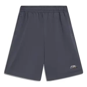 LI-NING Embroidered Logo Shorts - Grey