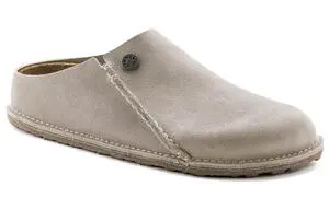 BIRKENSTOCK Zermatt 365 Suede Leather Mules - Beige