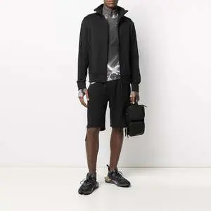 Adidas Y-3 Solid Color Stripe Sports Zipper Jacket
