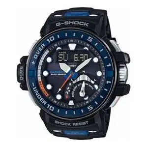 Casio G-shock Gulfmaster Water Resistant Solar Powered Watch - Black/blue
