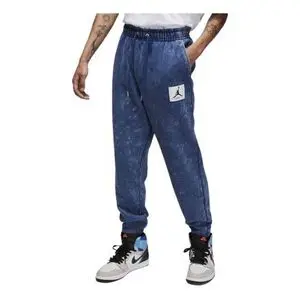JORDAN Flight Fleece Washed Pants - Blue
