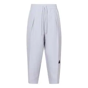 Adidas Solid Color Logo Printing Sports Pants/trousers/joggers Silver Gray - Default Colorway