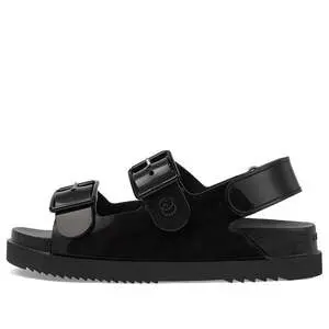 Gucci Mini Double G Rubber Sandals - Black