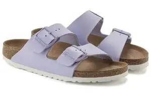 BIRKENSTOCK Arizona Vegan Birkibuc Sandals - Purple