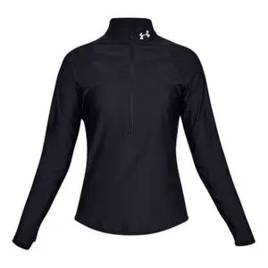 Under Armour Qualifier Hybrid 1/2 Zip Jacket - Black/white