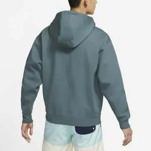 Nike Embroidered Logo Fleece Lined Hoodie - Dark Green