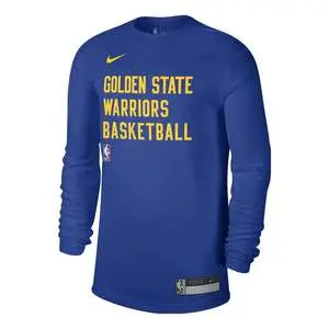 Nike X Nba Golden State Warriors Long Sleeve Performance T-shirt - Blue