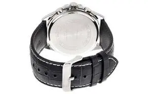 Casio Analog Quartz Watch With Leather Strap