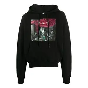 Off-White Caravaggio Print Hoodie - Black