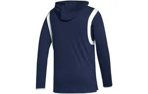 Adidas Logo Long Sleeve Button Detail Hoodie
