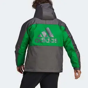 Adidas Logo Pattern Splicing Down Jacket