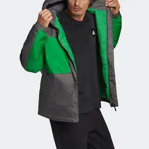 Adidas Logo Pattern Splicing Down Jacket