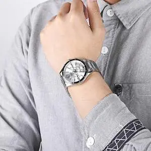 Casio Stainless Steel Analog Watch With Water Resistance