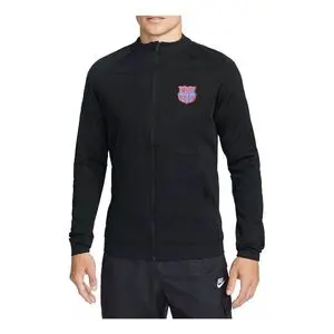 Nike F.c. Barcelona Academy Pro Knit Football Jacket - Black