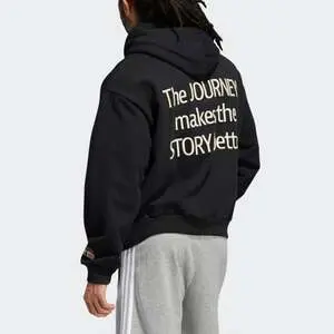 Adidas Originals Casual Sports Long Sleeve Hoodie - Black