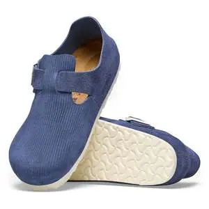 BIRKENSTOCK London Suede Leather Corduroy - Blue