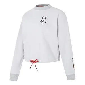 Under Armour Terry Fleece Crew Sweatshirt - Grey/black