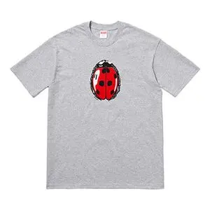 Supreme Ss18 Ladybug Tee Heather Printing Short Sleeve Gray - Grey