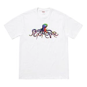Supreme Ss18 Tentacles Tee Printing Short Sleeve - White