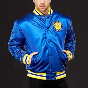 Mitchell & Ness X Nba Golden State Warriors Satin Jacket