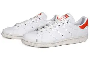 Adidas Stan Smith Sneakers - White/orange