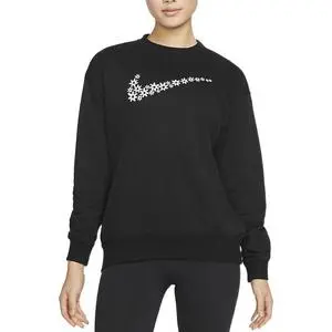 Nike Fleece Pullover With Floral Swoosh