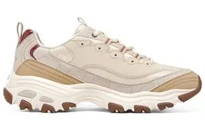 Sketchers D'lites 1.0 Lace-up Sneakers - Beige/tan/red