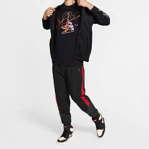 JORDAN Aj85 Signature Printing Short Sleeve T-shirt - Black