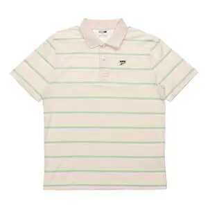 PUMA Downtown Stripe Polo Tee Shirt 'beige